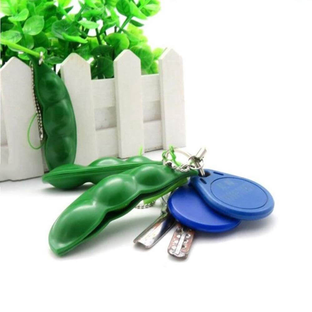 Edamame Pea Pod Keychain Fidget Toy - Mounteen